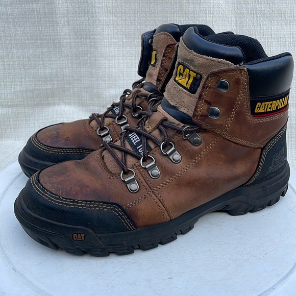 Caterpillar | Shoes | Cat Forge Steel Toe Mens Work Boots Sz 9 | Poshmark